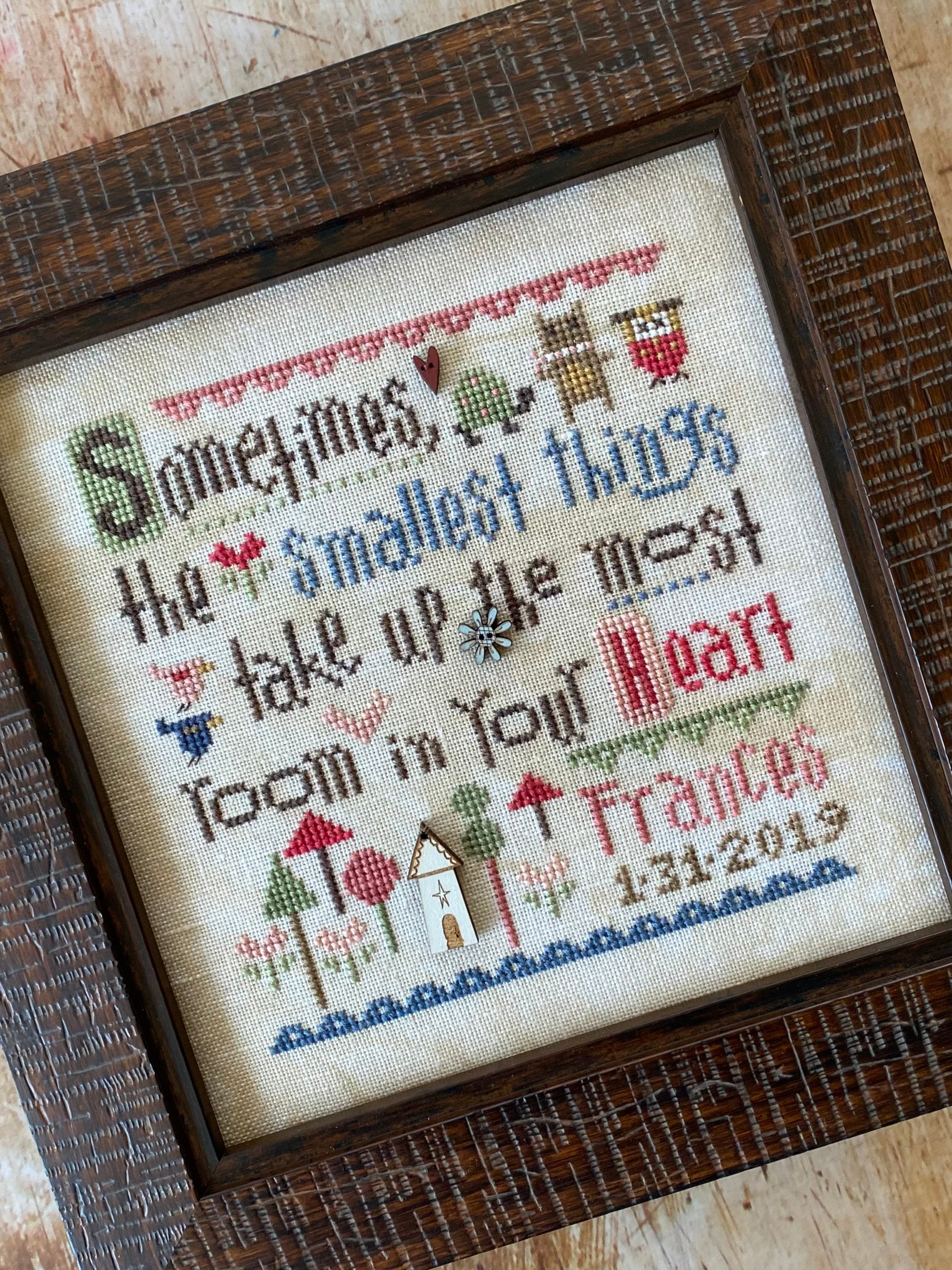 Smallest Thing Sampler – Heart in Hand Needleart